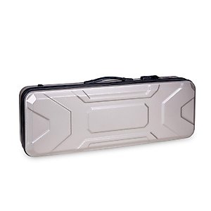 Crossrock 4/4 Violin Case | ABS Molded Hardshell with Combination Lock, Accessory Compartment, and Backpack Straps - Champagne (CRA420VFCH)