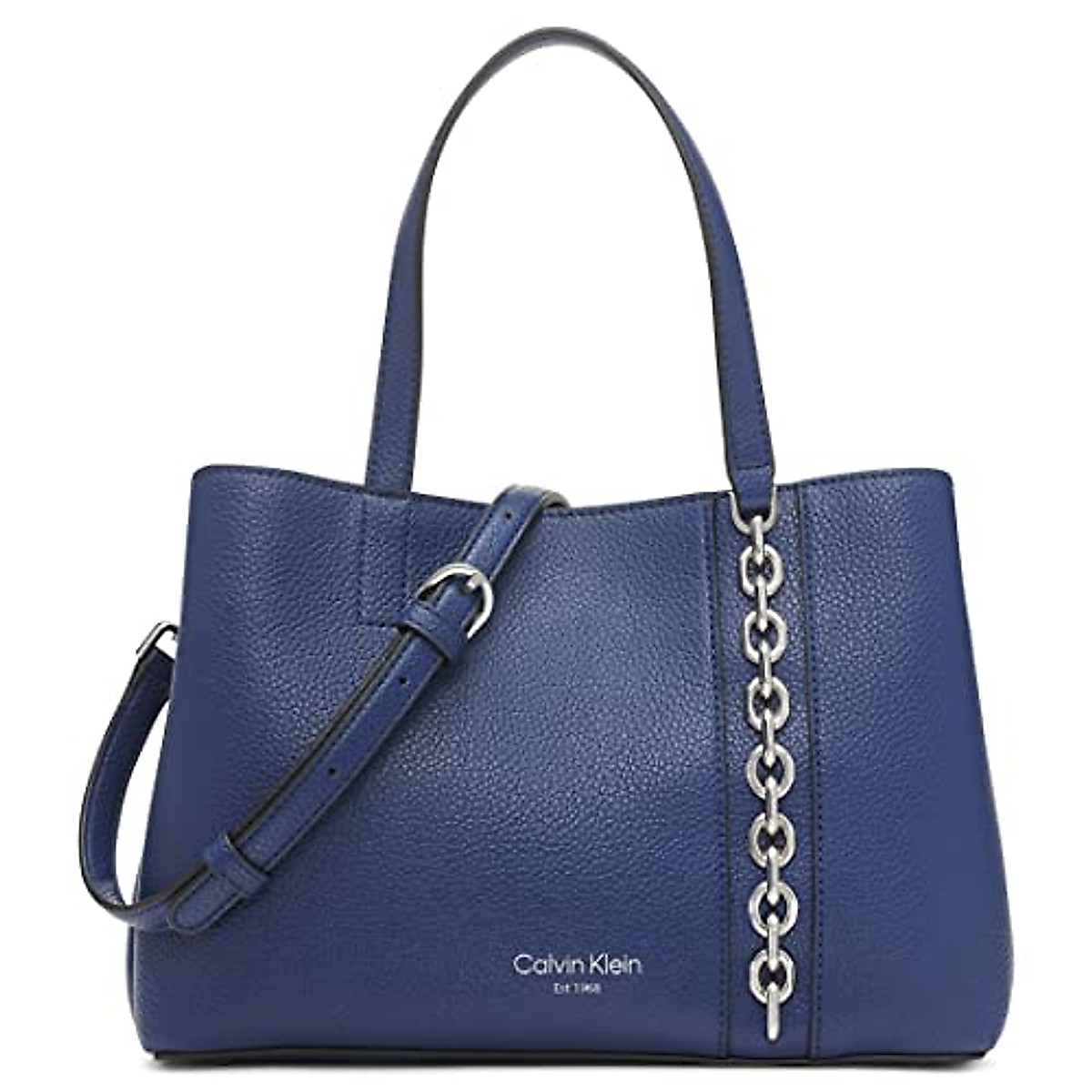 Calvin Klein Adeline Triple Compartment Satchel, Medieval Blue,One Size