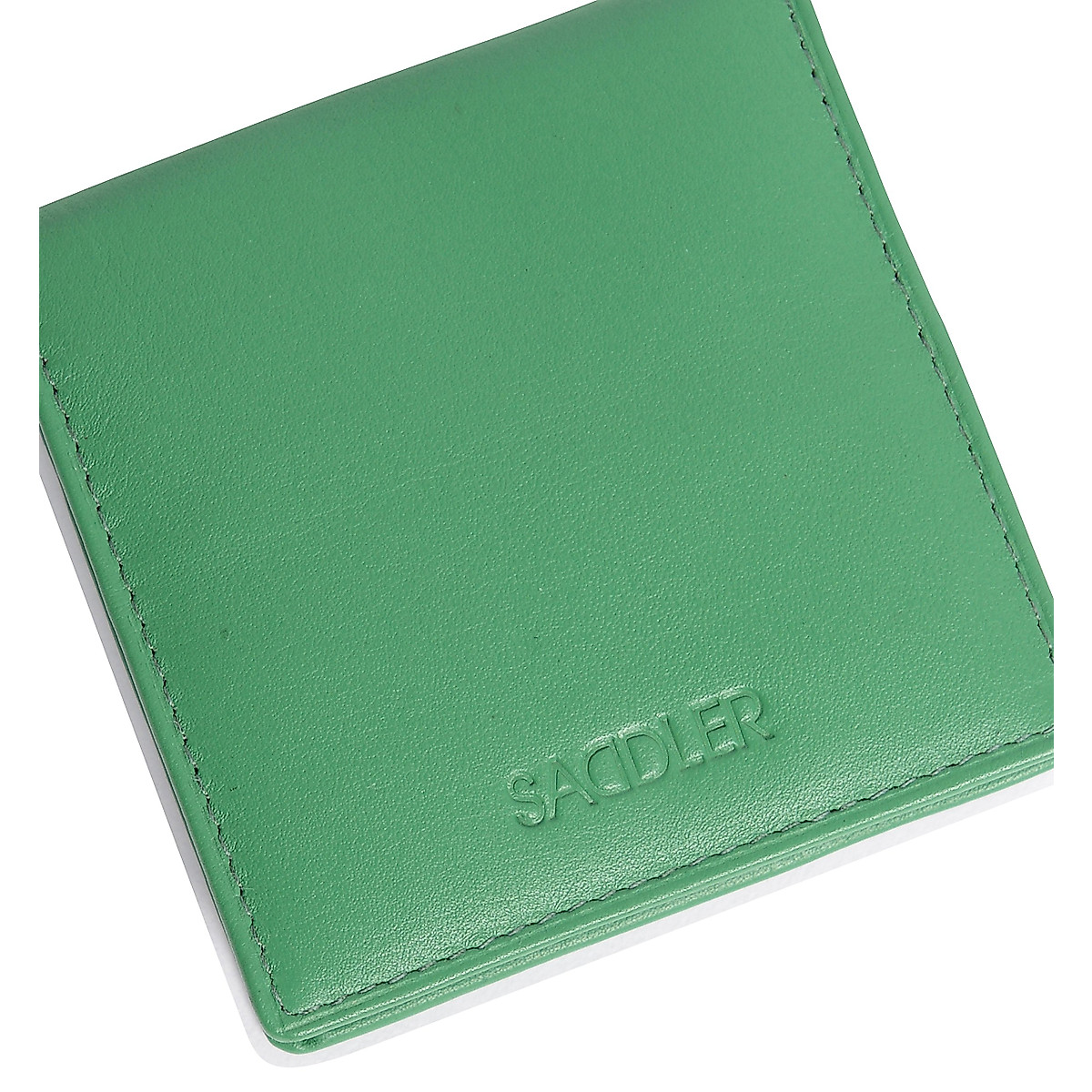 SADDLER Womens Luxurious Leather Mini Coin Tray Purse | Designer Ladies Change Pouch |Gift Boxed - Green