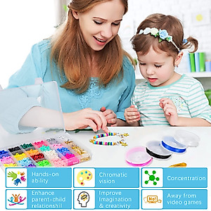 Zoyomax Friendship Bracelet Kit,4880 Pcs Clay Beads for Bracelet Making,6mm 20 Colors Flat Round Polymery Heishi Beads, Letter Beads and Elastic Strings for DIY Bracelets Necklace Jewelry Making