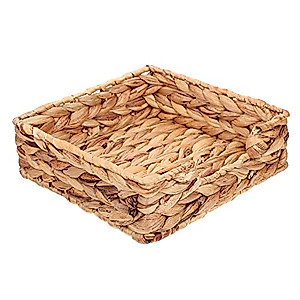 Cabilock Pastoral Style Water Hyacinth Grass Woven Storage Basket Grass Woven Basket