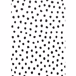 Black Painted Dots on White Better Than Paper® Bulletin Board Roll
