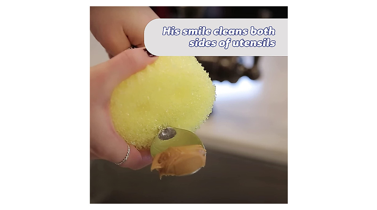 Scrub Daddy Grey: Versatile Scratch-Free Dish Sponge with FlexTexture