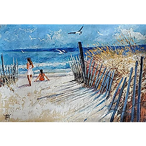 SOLD - Hampton's Summer, Seascape by Internationally Renowned Painter Yary Dluhos