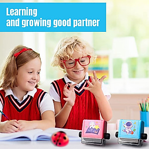 Math Roller Stamp for Addition Subtraction Multiplication Division, Roller Number Teaching Practice Math Stamp Roller Digital Teaching Stamp, Math Practice Number Rolling Stamp (4 Pcs -All)