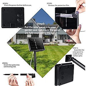 SOLARMKS Solar String Lights,200 LED Solar Lights Outdoor 8 Modes Blue Christmas Lights Waterproof Solar Fairy Lights for Pool Garden Patio Wedding Party Christmas Holiday Outdoor Decorative