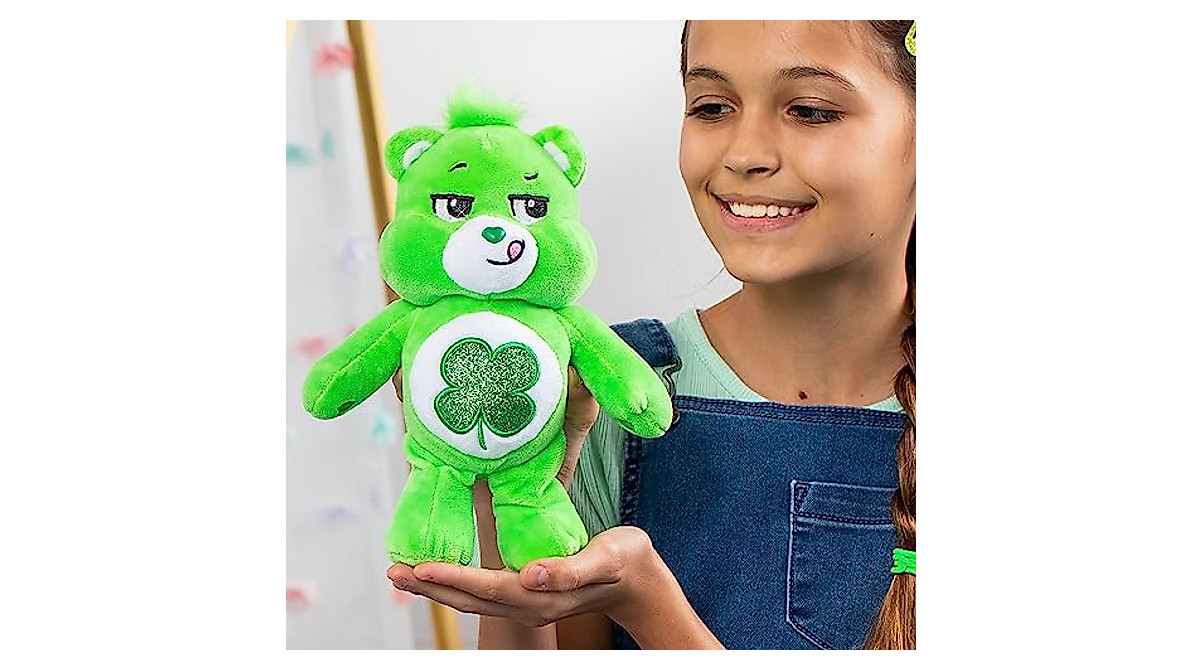 Soft 9" Glitter Belly Good Luck Bear Plush Toy