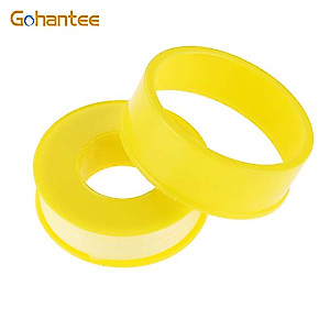 gohantee 5 Foot 0-30 PSI High Pressure Adjustable Propane Regulator with Gauge Hose & Yellow Gas Line Thread Tape for Burner and Forge