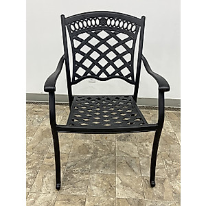 Patioland St Augustine Outdoor Cast Aluminum Powder Coated 11-Piece Dining Set with Extendable 48X132 Table (with 10 Regular Chairs)