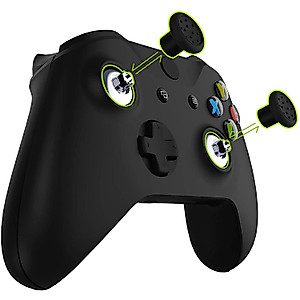 Replacement Thumbsticks for Xbox One/ PS4 Original Controllers, (8 Pcs)Black Analog Thumb Joysticks for Xbox One S ,T8 T6 Repair Screwdriver Kit for Xbox One Controller