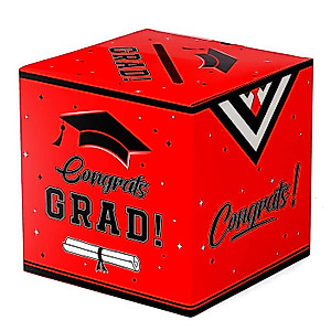 Slergut 2023 Graduation Card Box, Card Box for Graduation Party, Graduation Gift Card Box for 2023 Graduation Decorations, Graduation Party Supplies for Class of 2023 High School & College Graduation