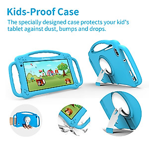Azeyou Tablet 7 inch Android 11 Tablet for 2GB RAM & 32GB, Toddler Educational APPs & Games, Parental Control, K10 Tablet Blue
