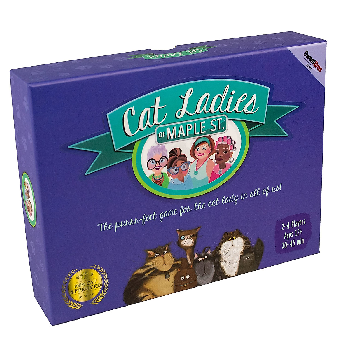 Cat Ladies of Maple Street - New! - Fun Family-Friendly Board Game | Deck Building Card Game | Card Games for Adults, Teens & Kids | 2-4 Players | 12+