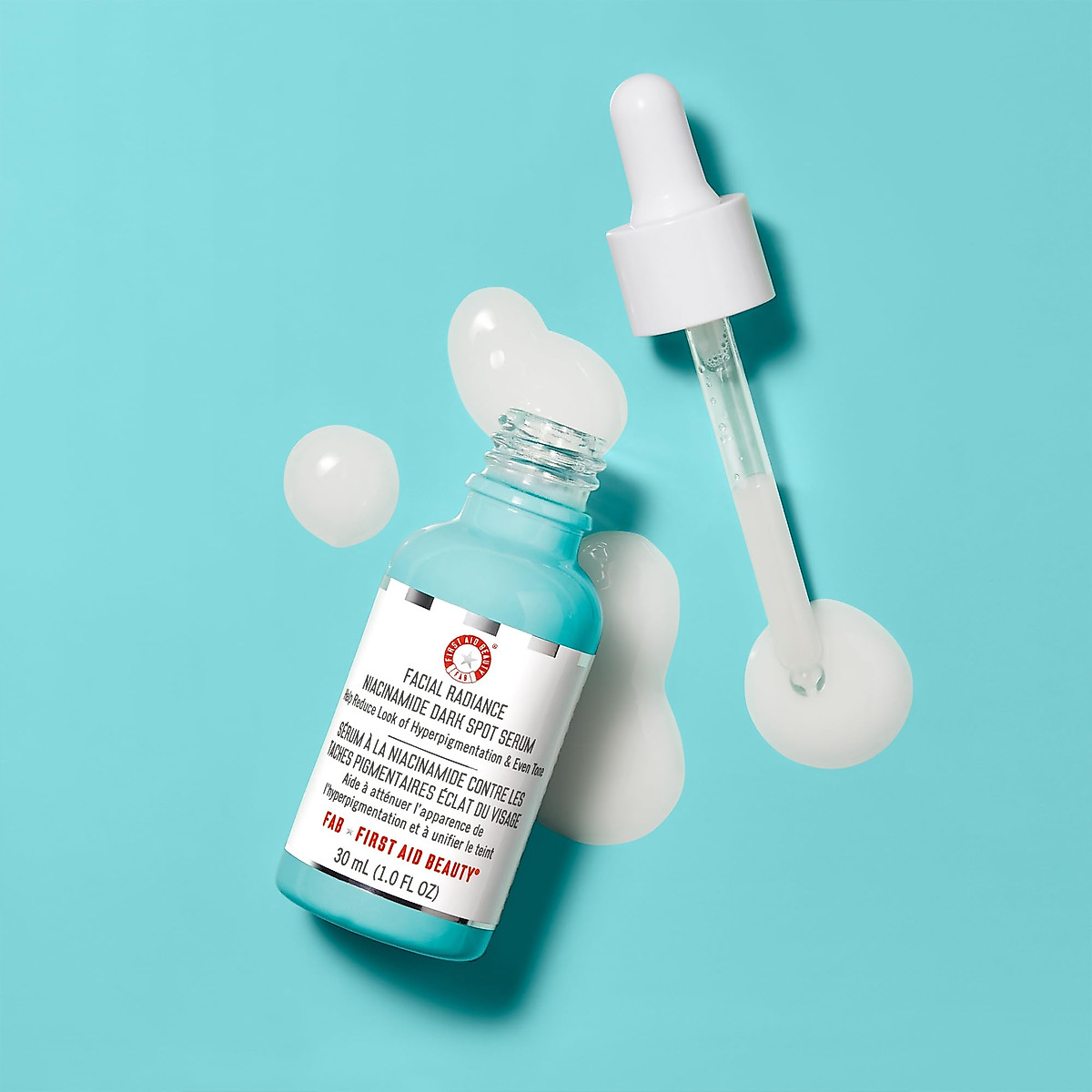 First Aid Beauty Facial Radiance Niacinamide Dark Spot Serum – Evens Skin Tone + Diminishes Dark Spots – Non-Irritating Hyperpigmentation Treatment – 1.0 fl oz