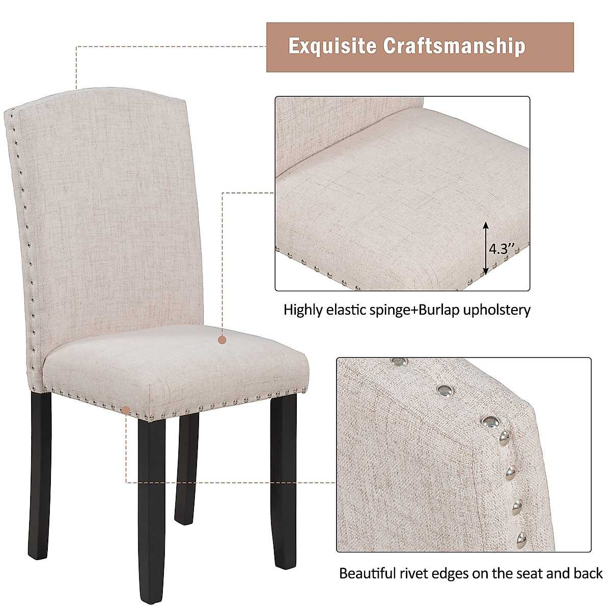 KELRIA Modern Style 6-piece 4 Chairs & 1 Bench, Marbled Veneers Tabletop and V-shaped Table Legs, for Dining, Living Room, and Kitchen, White