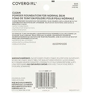 CoverGirl Simply Powder Foundation, Ivory [505] 0.41 oz (Pack of 3)