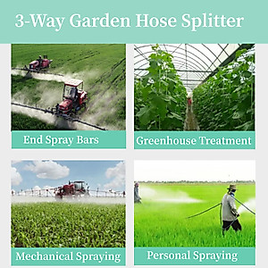 3-Way Garden Hose Splitter, Garden Hose Splitter Agricultural Sprayer ...