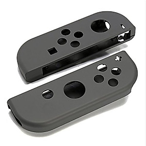Replacement Hard Housing Shell Skin Case Cover Inner Frame for Switch NS JoyCon Controller (Gray-Black)