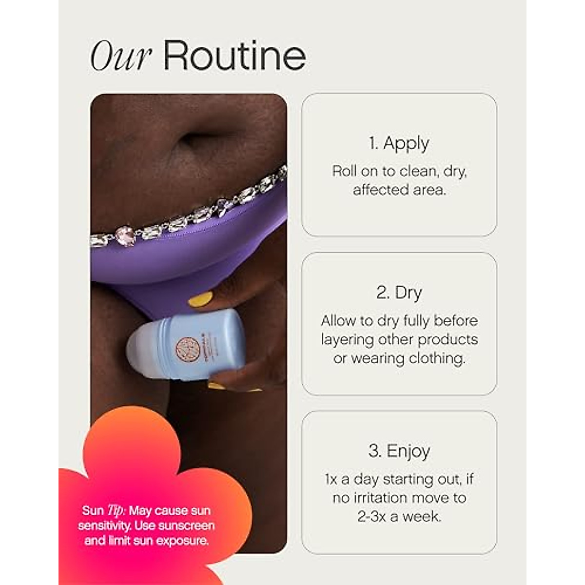 Topicals High Roller Ingrown Hair Serum | Roll-on Tonic to Soothe and Calm Irritated Skin on Face, Armpits and Bikini Areas | Contains Salicylic and Glycolic Acid | Vegan and Cruelty-Free (1.7 Fl Oz)