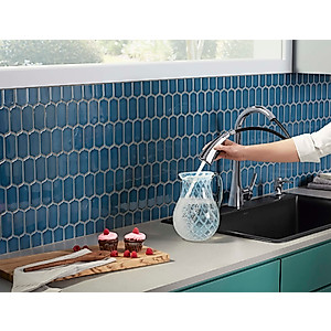 KOHLER R26281-SD-CP Maxton Touchless Pull-Down Kitchen Faucet with Soap Dispenser, Kitchen Sink Faucet with Pull Down Sprayer, Touchless Activation Faucet, Polished Chrome