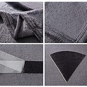 BEAUTEX Fleece Throw Blanket for Couch Sofa or Bed Throw Size, Soft Fuzzy Plush Blanket, Luxury Flannel Lap Blanket, Super Cozy and Comfy for All Seasons (Graphite, 50" x 60")