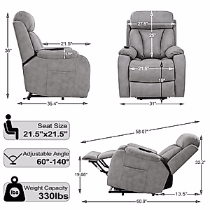 cinkehome Power Lift Recliners Chair for Elderly, Small Electric Power Recliner Chair for Seniors with Remote, Power Recliners on Clearance, Lift Chairs Indoor