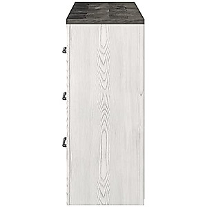 Signature Design by Ashley Gerridan Coastal 6 Drawer Dresser, Two Tone White