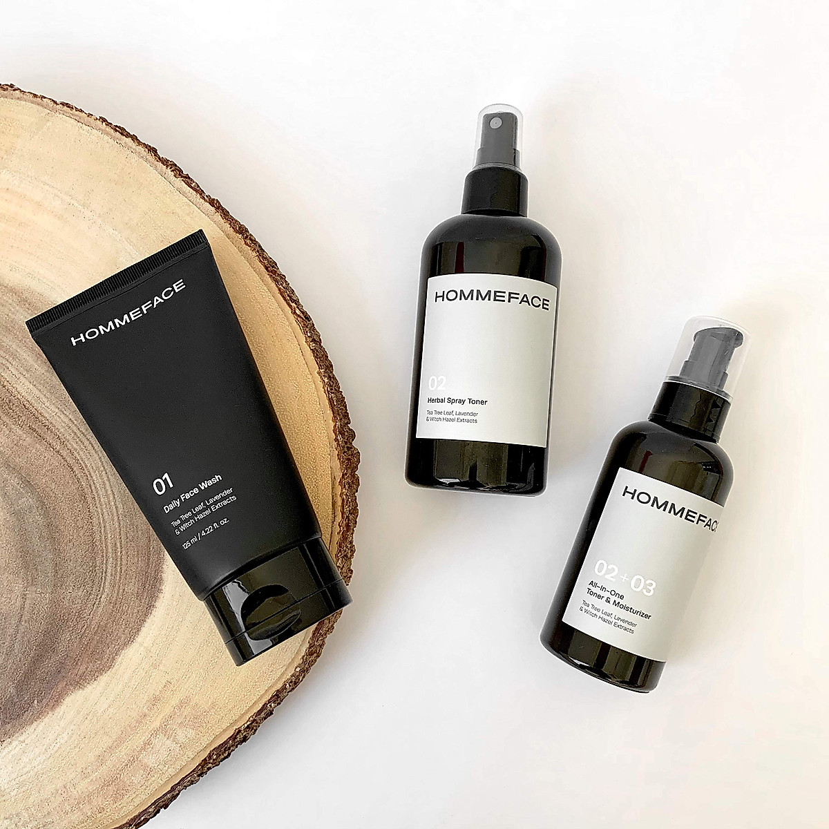 HOMMEFACE Men’s Herbal Spray Face Toner, 8.45 fl. oz. - Alcohol-Free, Hydrating and Balancing Facial Mist with Witch Hazel, CICA Extract, Anti Aging, Aftershaving, for All Skin Types