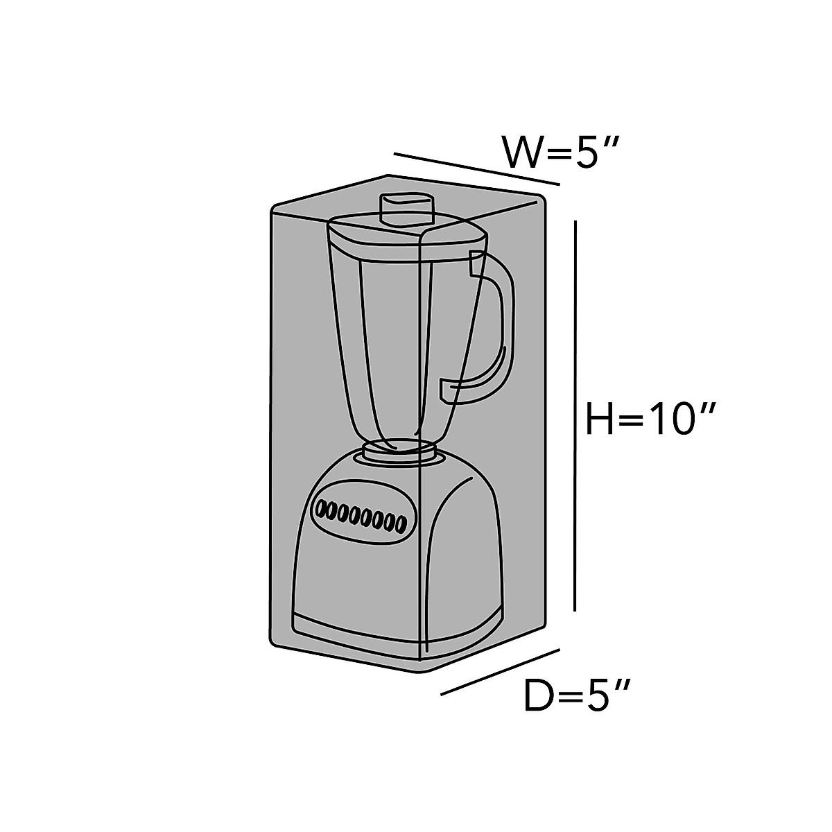 Covermates Keepsakes - Blender Cover – Dust Protection - Stain Resistant - Washable – Appliance Cover, Red