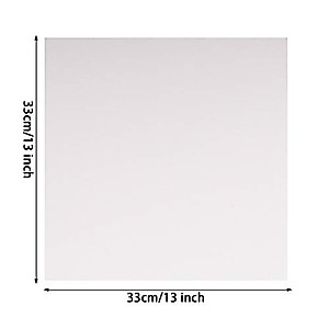 6 Pieces Cotton Fabric, Embroidery Fabric Cloth for DIY Handmade Embroidery and Art Crafts Gifts Decoration 13 by 13 inch