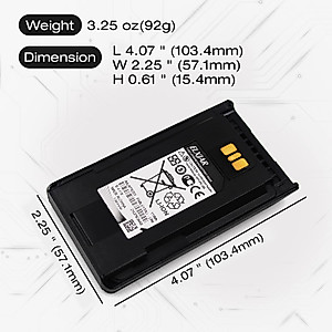 elxjar (2-Pack) 7.4V 1500mAh FNB-V133Li Li-ion Battery Replacement for Vertex EVX-261, EVX-530, EVX-531, EVX-534, EVX-539, VX-260, VX-261, VX-451, VX-454, VX-456, VX-459 Part NO AAJ67X001, AAJ68X001