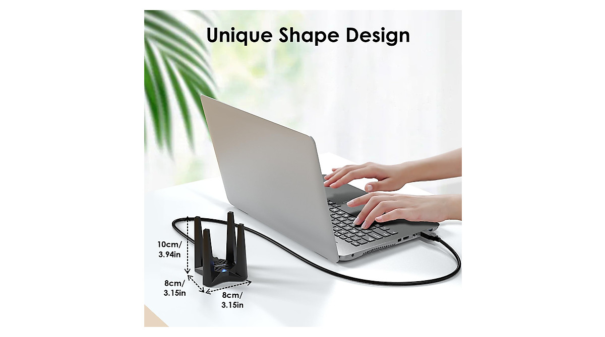 AX1800 USB WiFi 6 Adapter - High-Speed Connectivity
