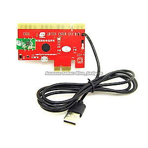 Lingvetron New V8 PCIe USB Post Test Card Motherboard Diagnostic Tester Kit Unique USB Diagnosis for PC Laptop Server All in One Mini PC Mac Android Phone Tablet Computer Analyzer Multi Ports Support