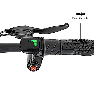 Jetson J5 Electric Bike, Top Speed of 15 MPH, Maximum Range of 15 miles with Twist Throttle Or 30 miles with Pedal Assist, 350-Watt Motor, Ages 12+, Black, JJ5-BLK