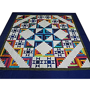 50pcs 8 x 8 inches Multicolor Cotton Fabric Bundle Squares for Quilting Sewing, Precut Fabric Squares for Craft Patchwork