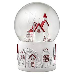 120 MM Christmas Village Musical Snow Globe by San Francisco Music Box Company