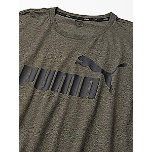 PUMA mens Essentials+ Tee Shirt, Forest Night Heather, Medium US