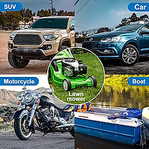 POWOXI 1.8W 12V Solar Car Battery Charger Maintainer, Portable Solar Panel Trickle Charging Kit for Automotive, Motorcycle, Boat, ATV,Marine, RV, Trailer, Powersports, Snowmobile, etc.