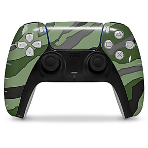 WraptorSkinz Skin Wrap compatible with Sony PS5 DualSense Controller Camouflage Green (CONTROLLER NOT INCLUDED)