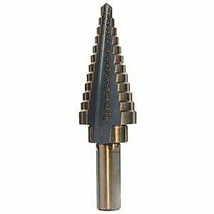 ArtisanShow 5PCS HSS Cobalt Step Drill Bit Set Multiple Hole 50 Sizes Cobalt Titanium Conical Cone Drill Hole Cutter Core Drill Bits with Aluminum Case