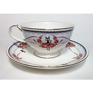 Noritake Kiki's Delivery Service JIJI Tea Cup Sorcerer Blue From Japan New