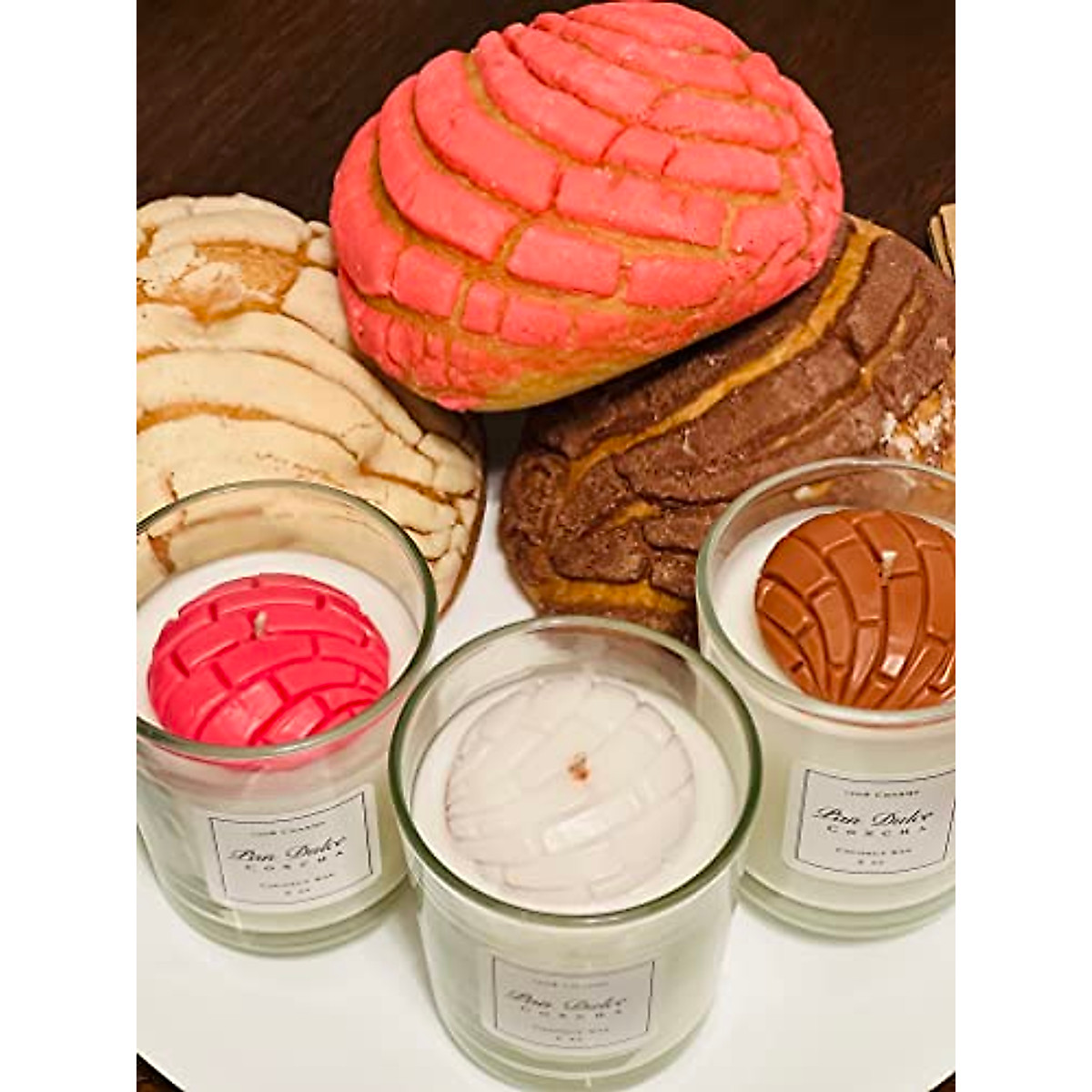 Pan Dulce | Concha Candle| 1 Count (Pink)