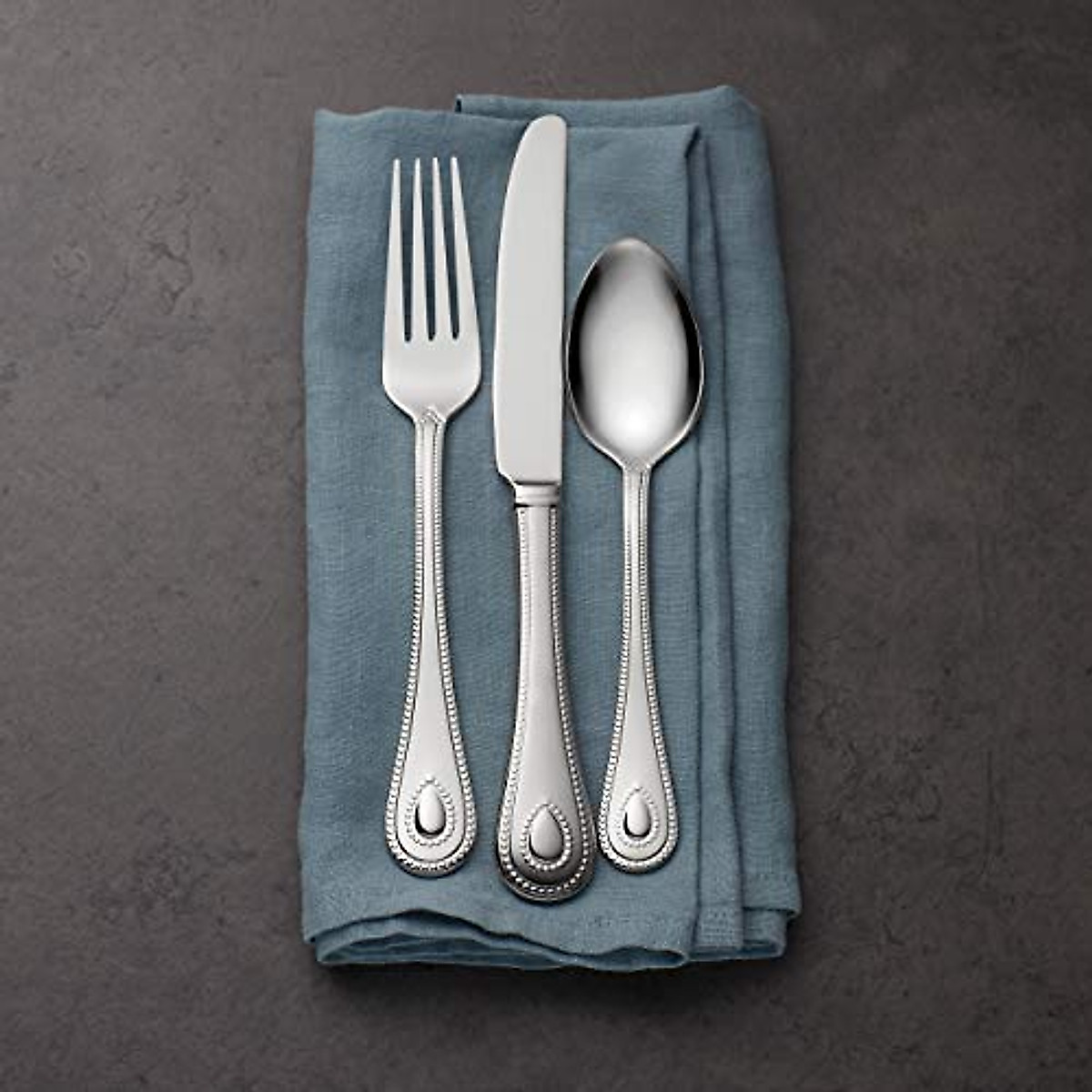 Lenox 829739 French Perle Flatware Set, 11.30 LB, 65-Piece