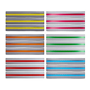 18 Pcs Dyslexia Tools for Kids Guided Reading Strips Highlight Strips Colored Overlays Colorful Bookmarks Help with Dyslexia for Crystal Children and Teacher Supply Assistant (6 Colors)