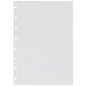 Filofax Notebooks A5 Ruled Journal Refill, Movable, 8 1/4 x 5 13/16 inches, 32 Cream Sheets Fits Filofax Refillable A5 (B152008U)