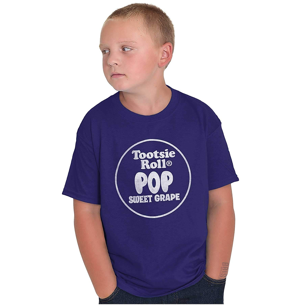 Retro Tootsie Pop Flavor Sweet Grape Crewneck T Shirts Boy Girl