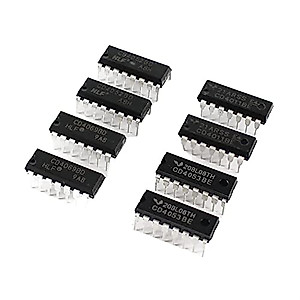 OWAHO IC Kits 40pcs/Lot Integrated Circuit Logic IC Kit CD4011 CD4069 CD4052 CD4053 DIP Electronic Component with Chipset (Color : Cd4052-10pcs)