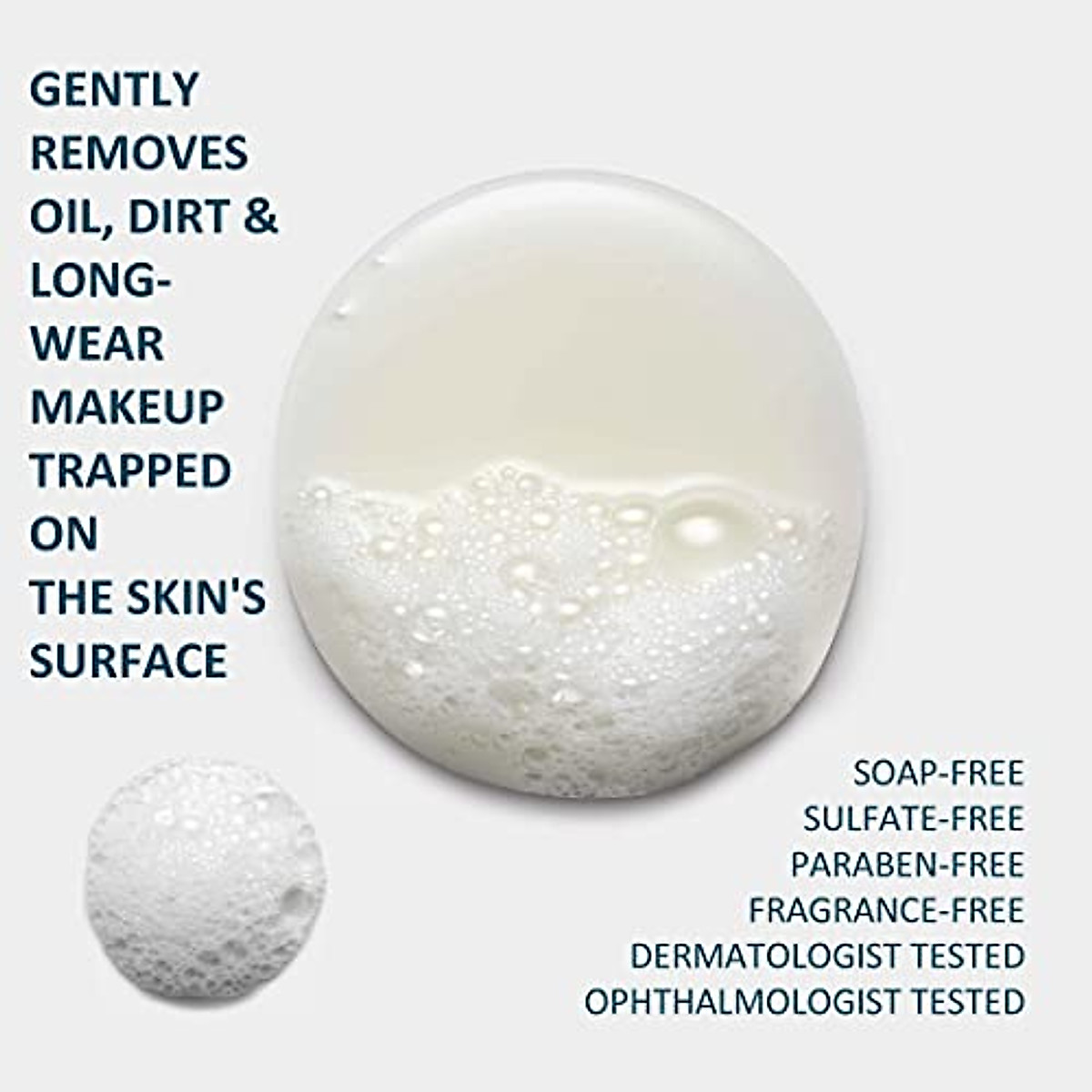 RoC Retinol Correxion Deep Wrinkle Serum Facial Cleanser with Niacinamide for Anti-Aging and Fine Lines, Long-Wear Makeup Remover, Fragrance Free Skin Care, Opthalmologist Tested, 6.0 fl oz