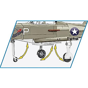 COBI Historical Collection WWII Bell® P-39D AIRACOBRA® Aircraft