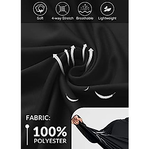 BALEAF Men's UV SPF Hoodie Shirt UPF 50+ Sun Protection Long Sleeve T-Shirts Rash Guard Fishing Swimming Lightweight Black M